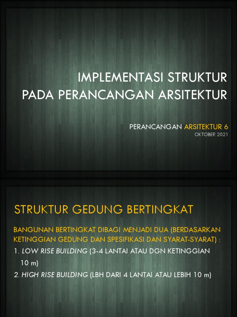 Implementasi Struktur Dalam Perancangan Arsitektur | PDF | Seni