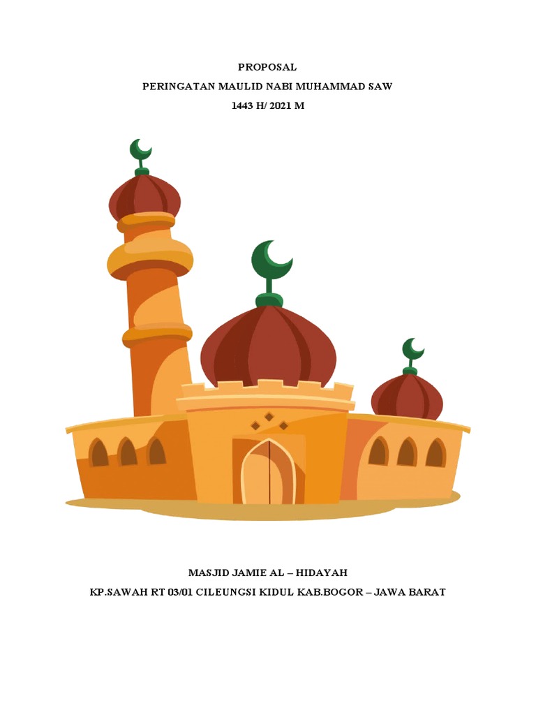 Proposal Peringatan Maulid Nabi 2021 | PDF