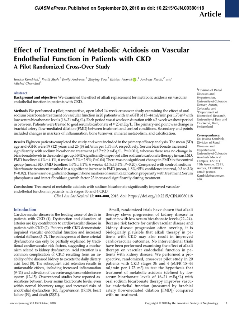 Bicnat For CKD | PDF | Chronic Kidney Disease | Medical Specialties