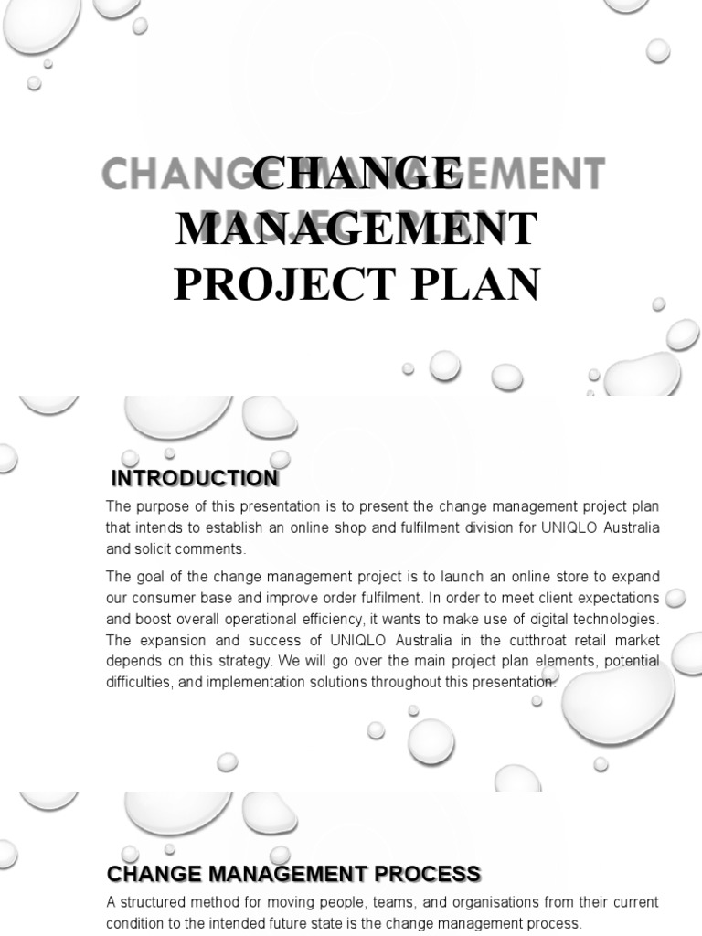 Change Management Project Plan | PDF | Online Shopping | Risk Change Management Project Plan | PDF | Online Shopping | Risk