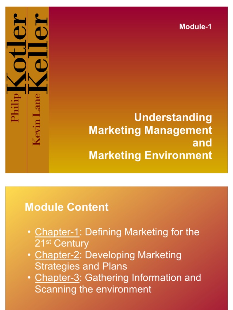 Marketing Management - Module (1/5) | PDF