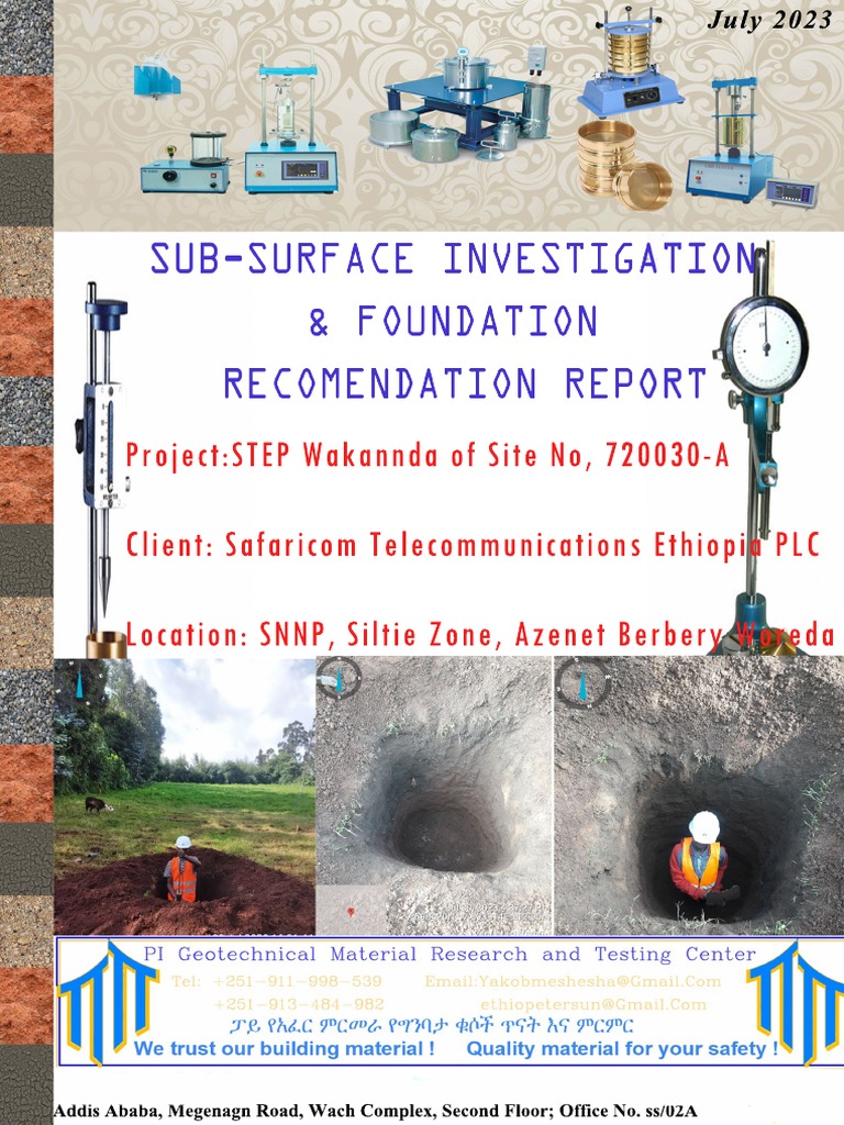 Soil Investigation Report (720030) - A | PDF