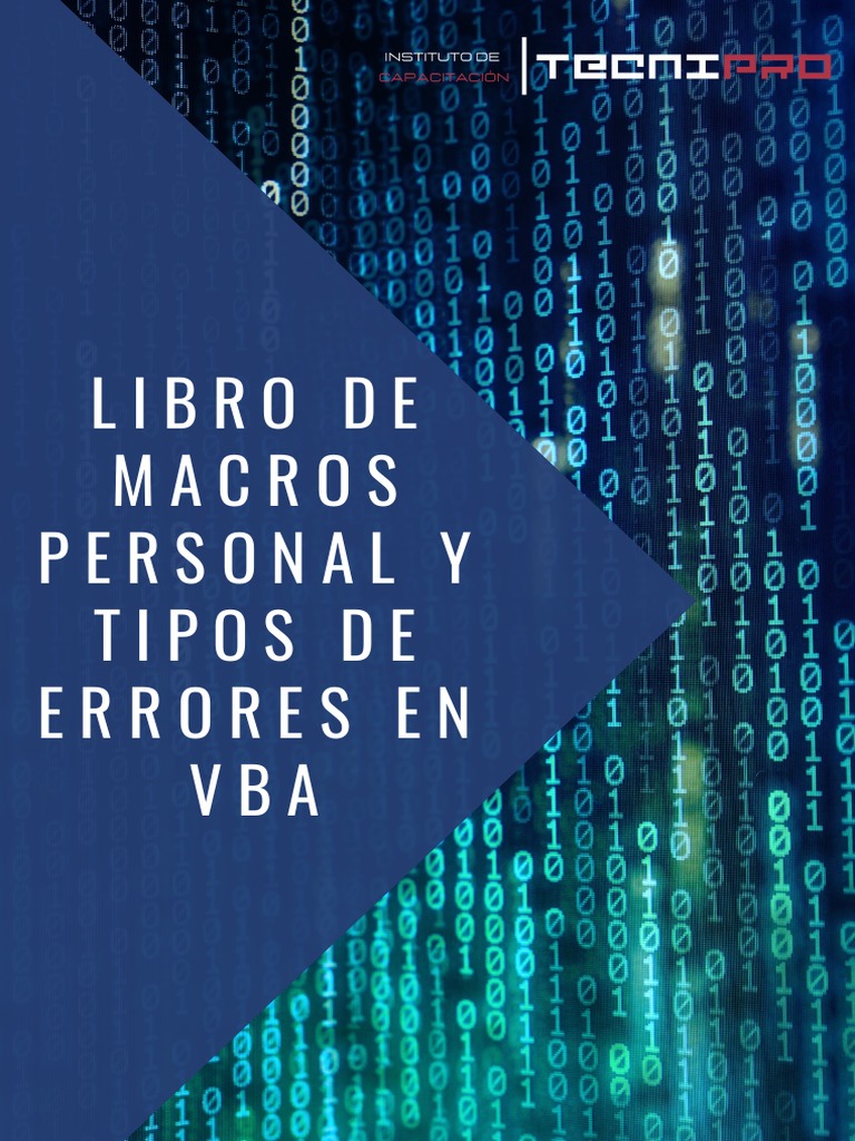 Libro de Macros Personal y Tipos de Errores en VBA | PDF | Macro (informática) | Microsoft Excel