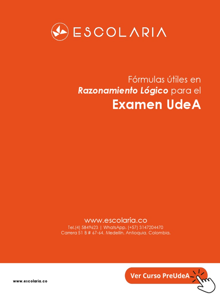 Fórmulas Útiles para El Examen de Admisión de La Universidad de ...