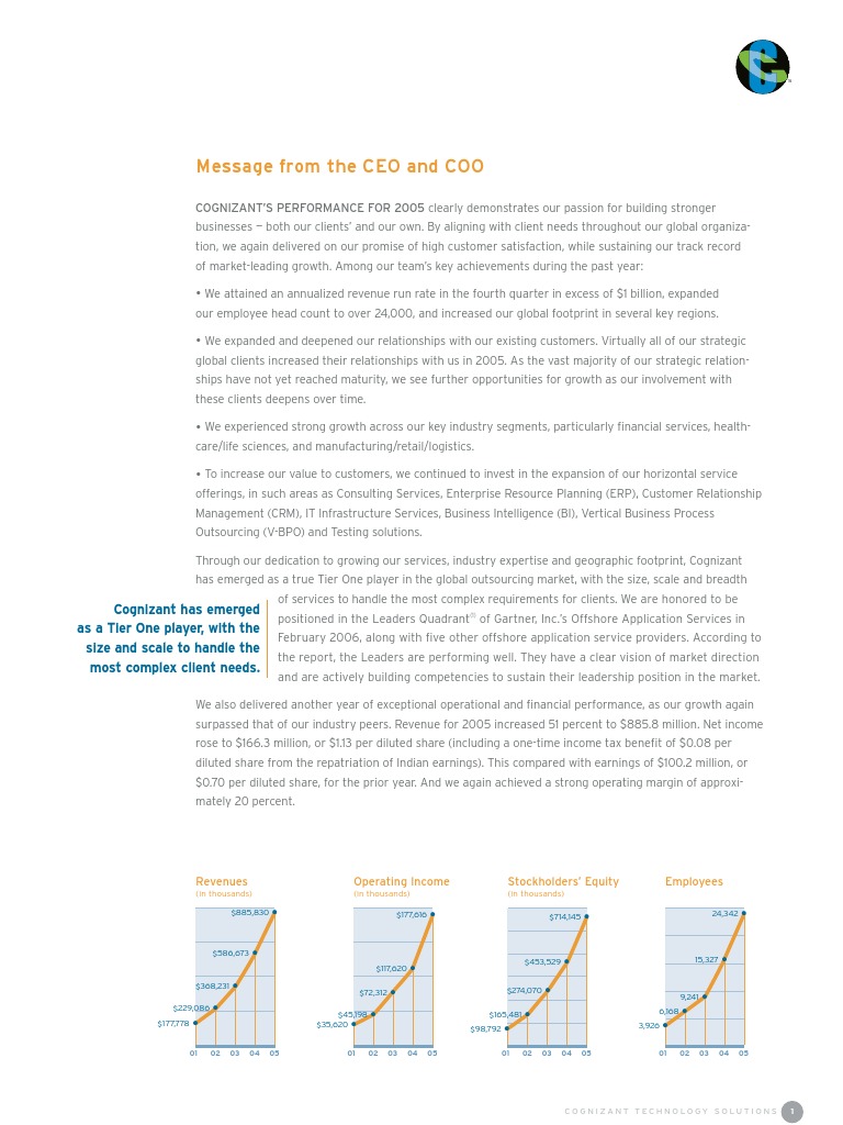 Message From The CEO and COO | PDF | Enterprise Resource Planning ...