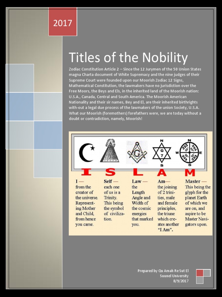 Titles of The Nobility | PDF