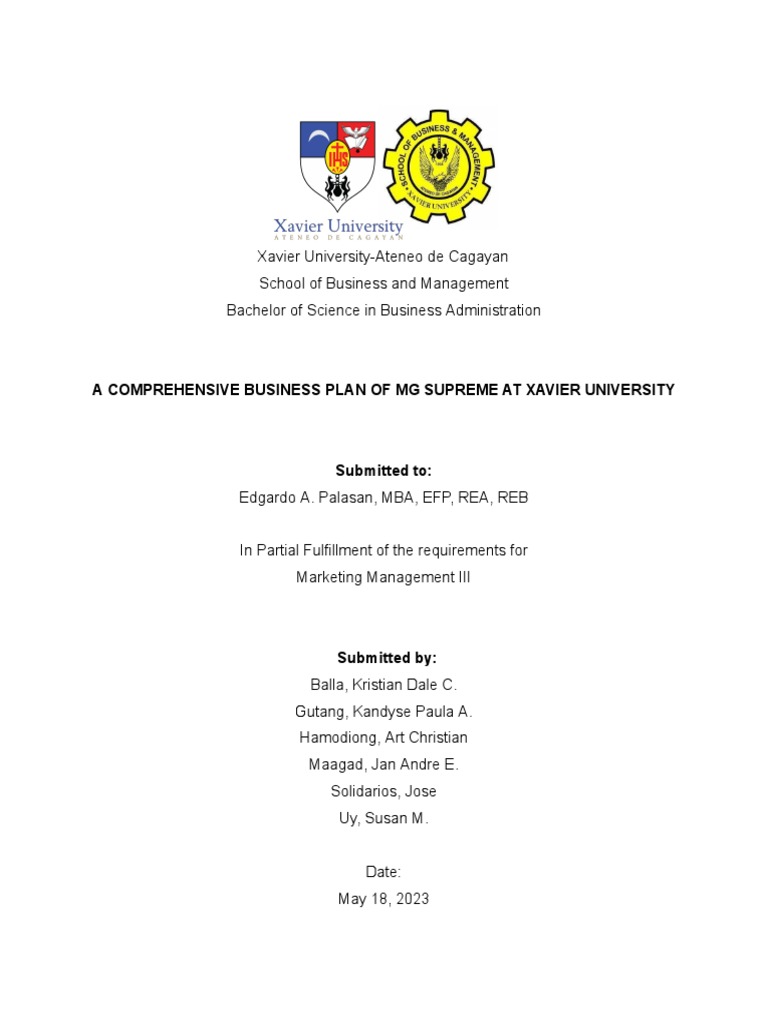 Business Plan - Group e | PDF | Survey Methodology | Analysis Of Variance