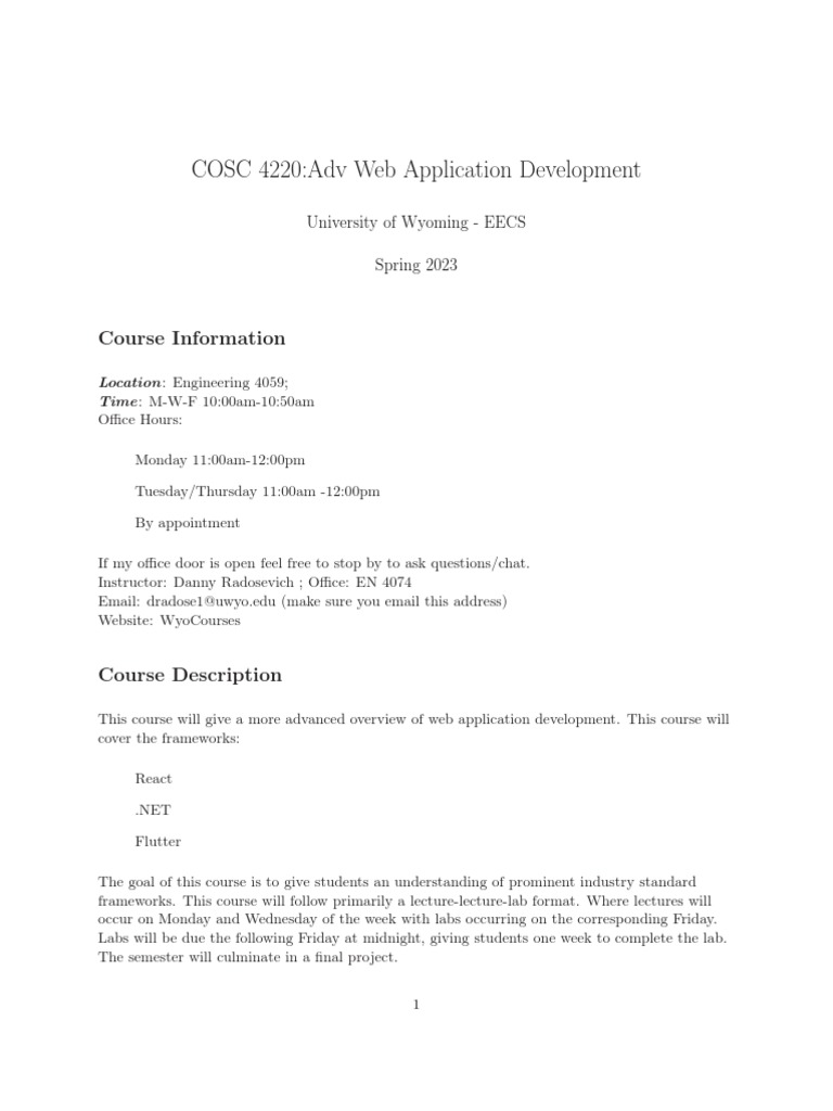 Syllabus | PDF | C Sharp (Programming Language) | World Wide Web Syllabus | PDF | C Sharp (Programming Language) | World Wide Web