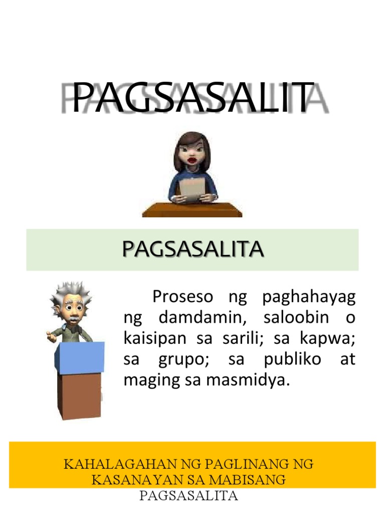 Kasanasayan Sa Pagsasalita | PDF