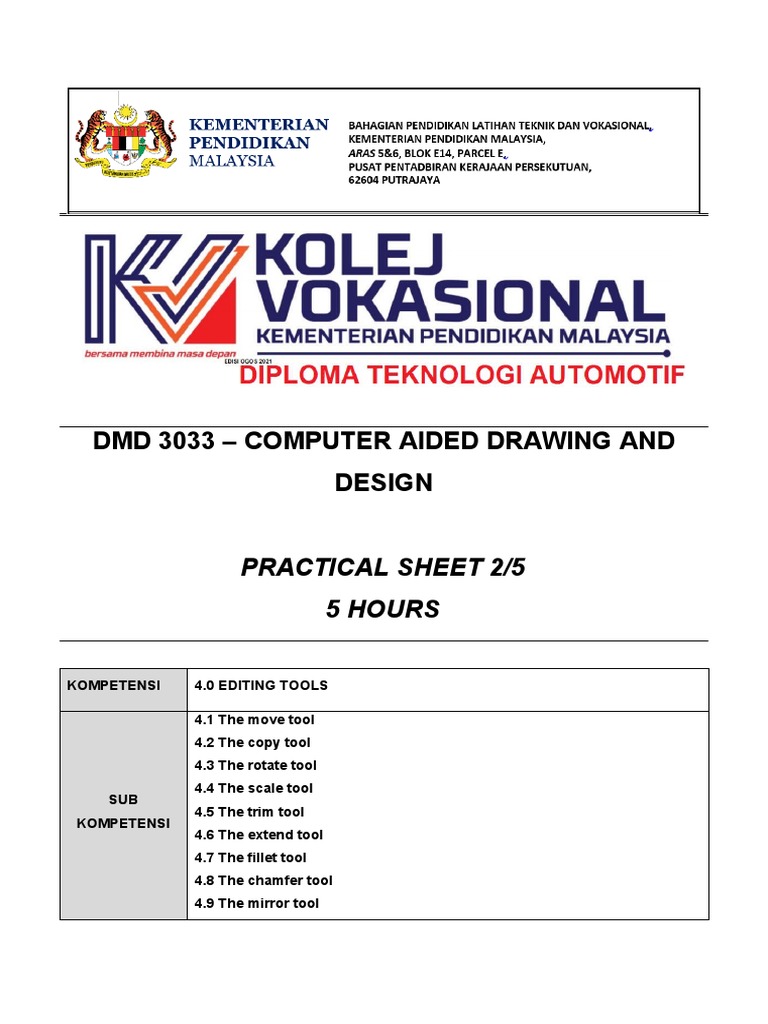 DMD 3033 - Practical Sheet 4 - Edit Tools | PDF