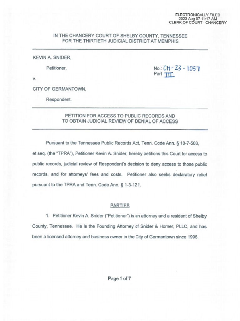 Attorney Kevin Snider Lawsuit | PDF