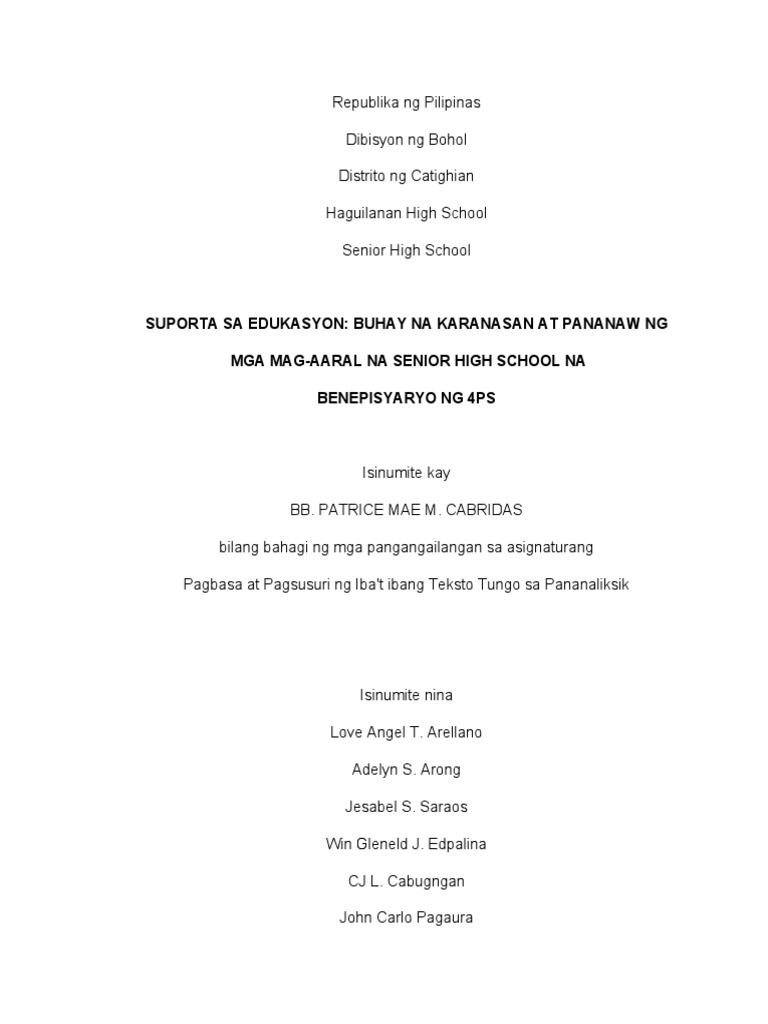k1 k3 Pagbasa g5 Final | PDF
