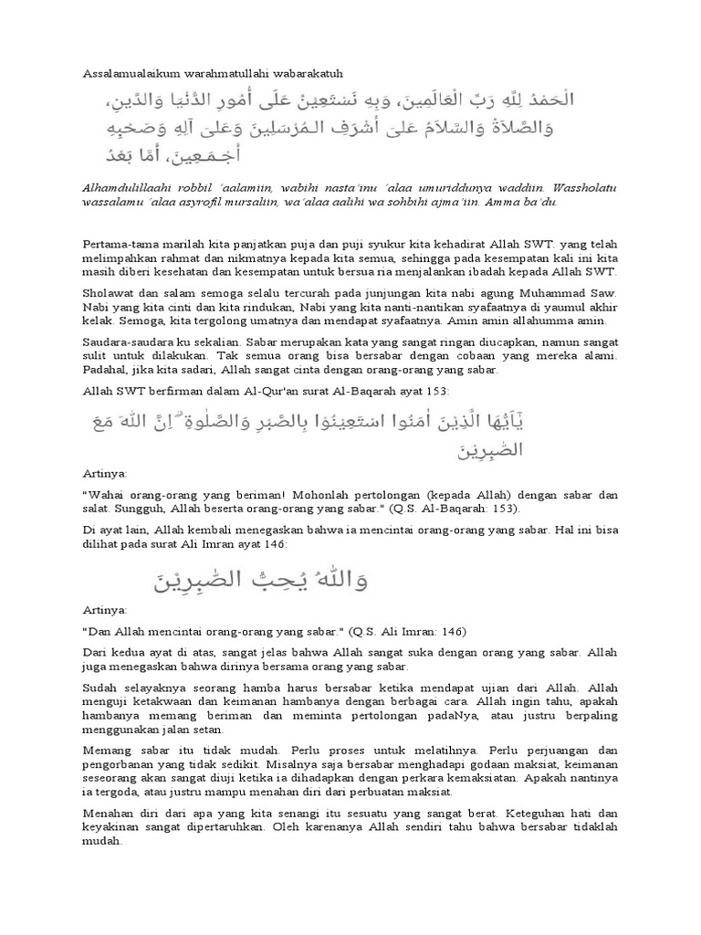 Ceramah 1 | PDF | Kesehatan Holistik | Agama & Spiritualitas