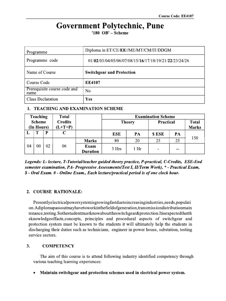 Switchgear And Protection Pdf