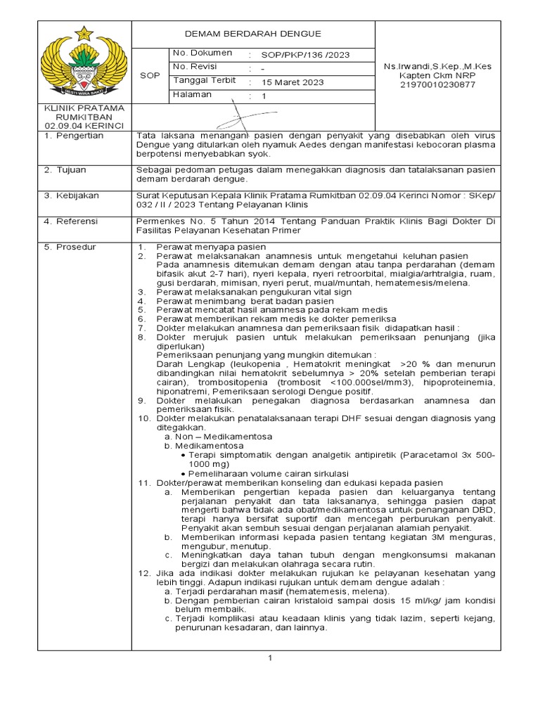 Sop DHF | PDF | Pengembangan Diri | Sains & Matematika