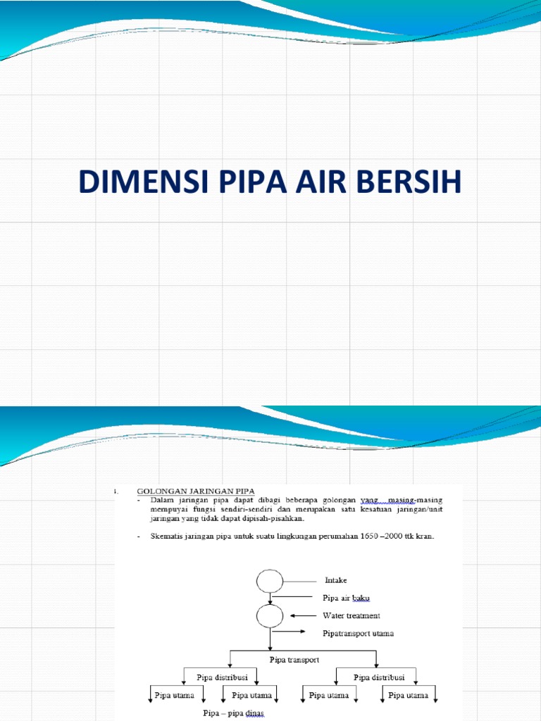 Materi Dimensi Pipa Air Bersih | PDF