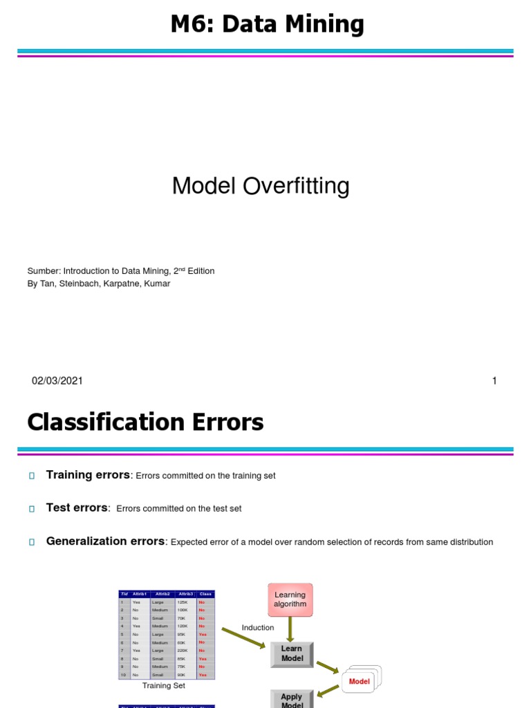 M6 - Model Overfitting | PDF