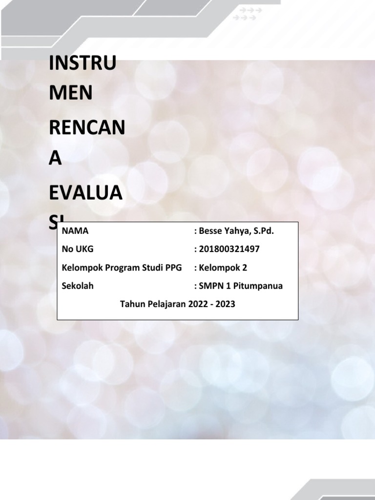 Presentasi Rencana Evaluasi | PDF