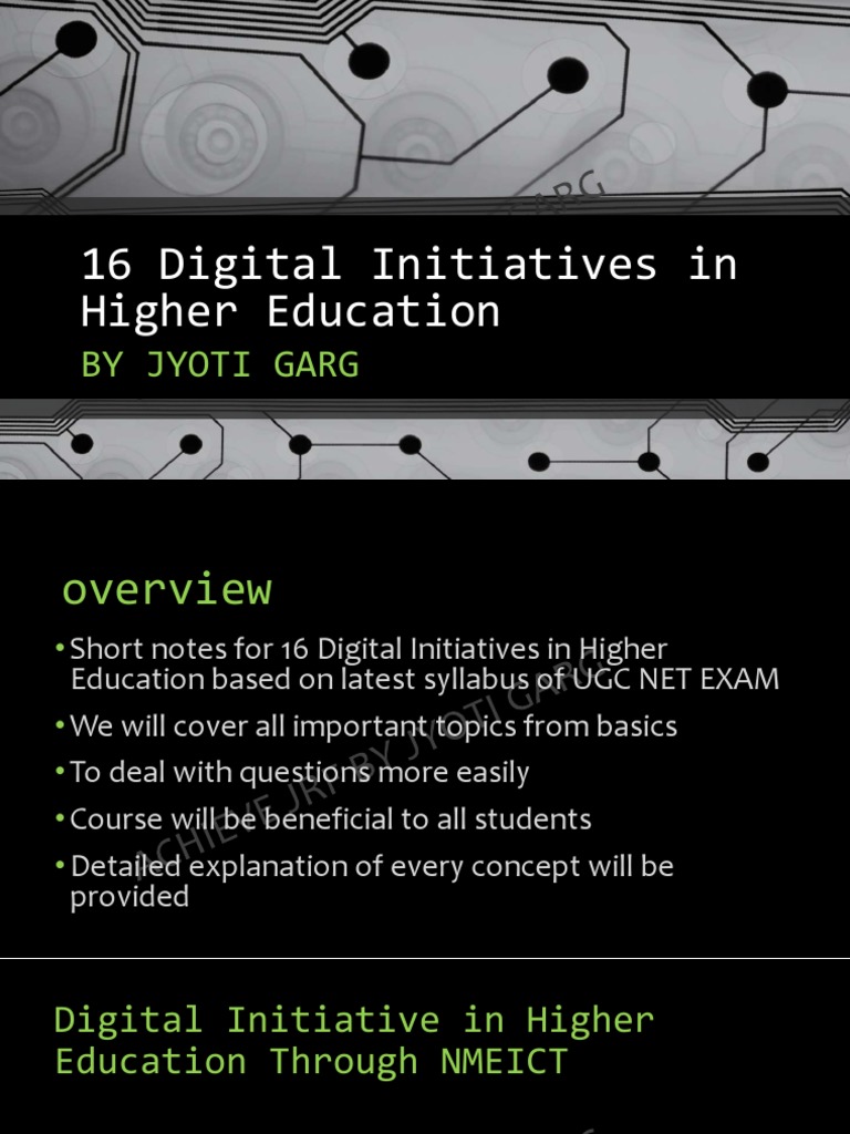 16 Digital Initiatives in India | PDF