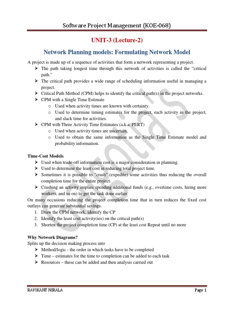 Software Project Management Unit-3 - 2 PDF | PDF | Project Management | Systems Theory