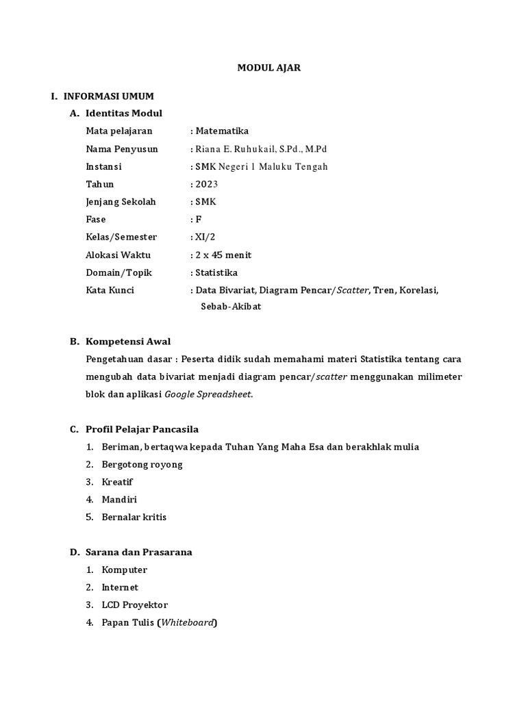 Modar Statistika | PDF Modar Statistika | PDF