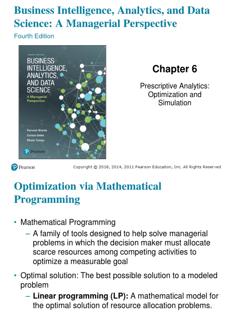 10 Prescriptive Analytics Optimization And Simulation Download Free Pdf Mathematical
