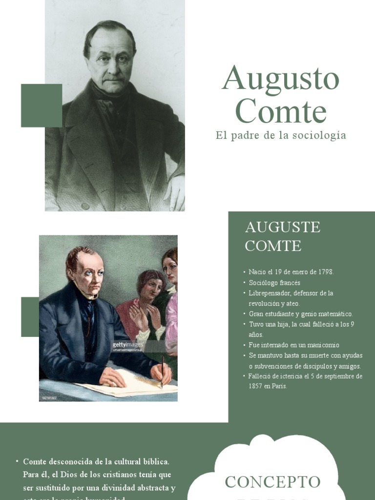 AUGUSTE COMTE PRESENTACION | PDF
