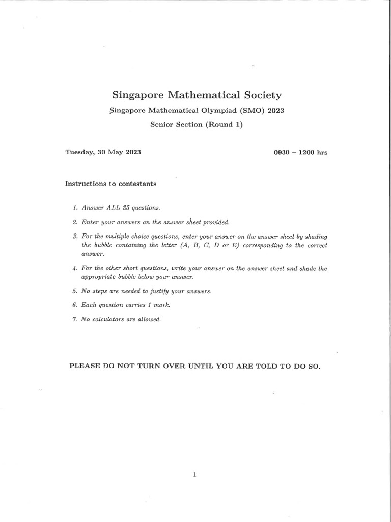 SMO Senior 2023 | PDF