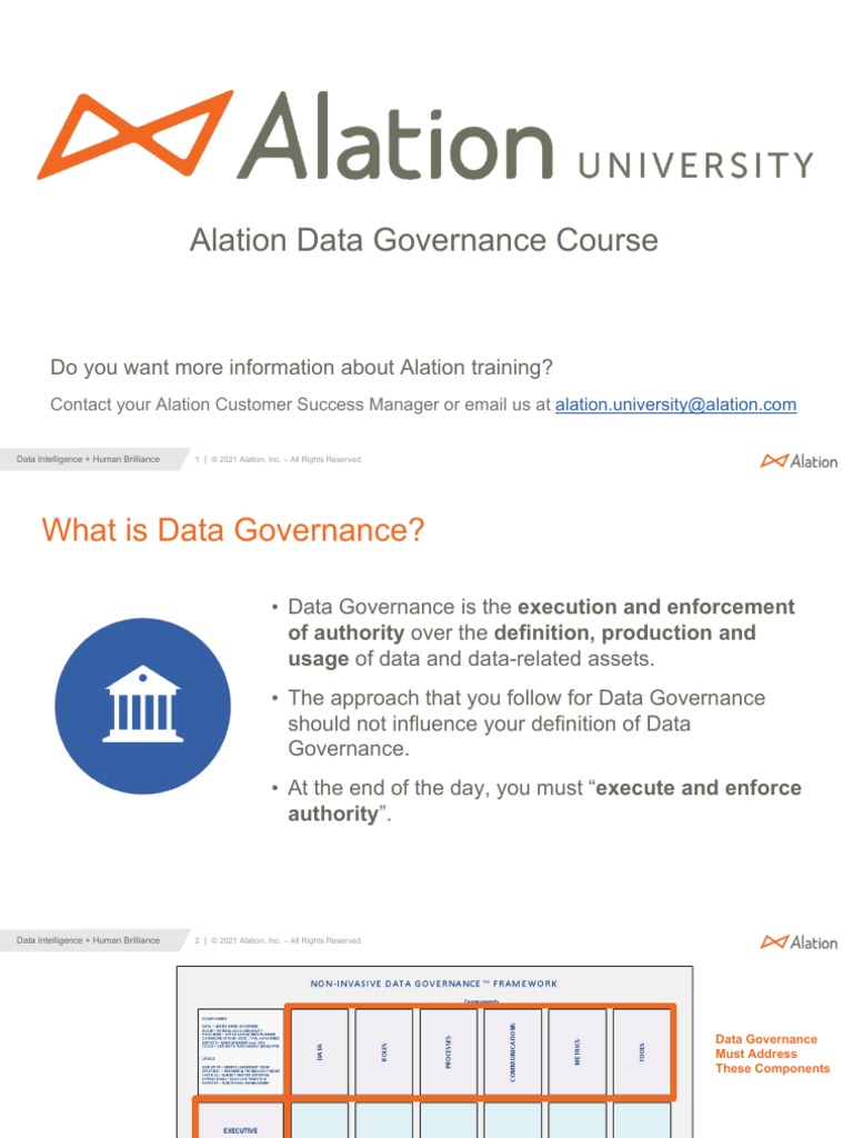 Data Governance Course Aid | PDF | Governance | Data