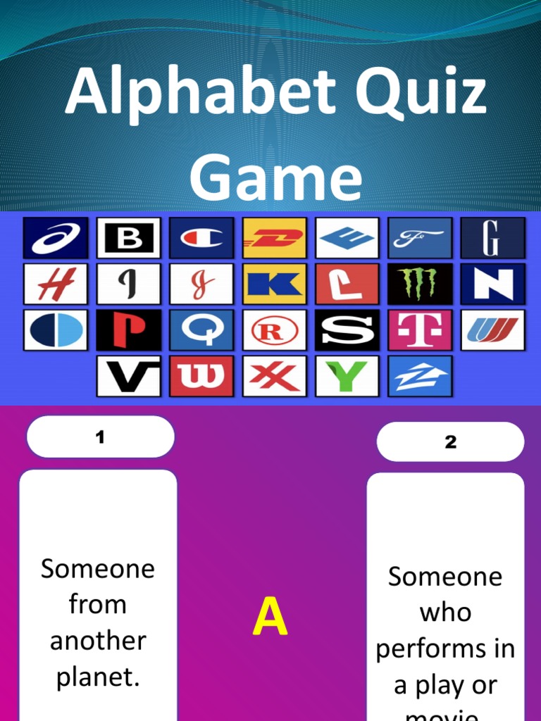 Alphabet Quiz Game Guide | PDF | Cooking | Cuisine