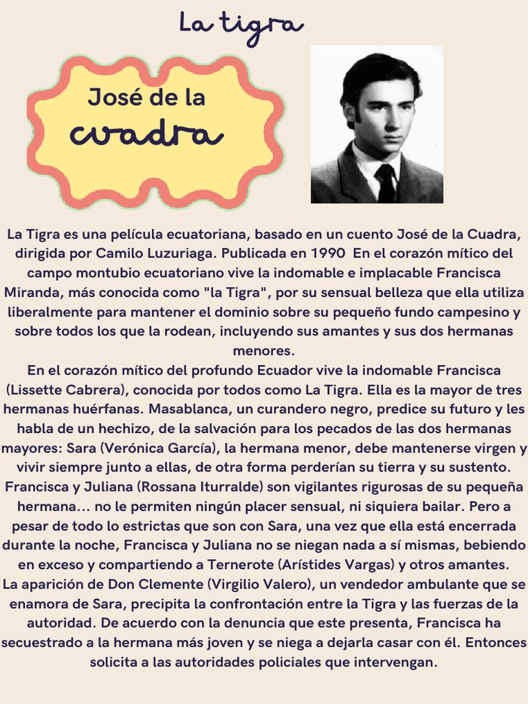 La Tigra: Cuento y Película Ecuatoriana | PDF | Clásicos