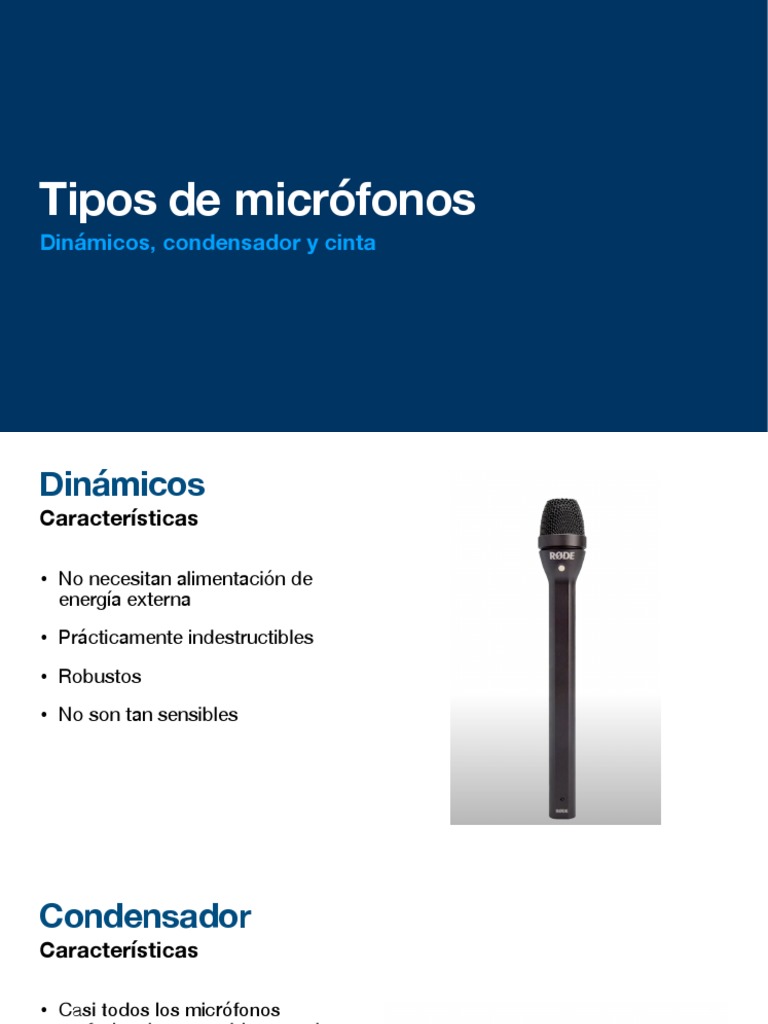 Tipos De Microfonos Pdf Pdf