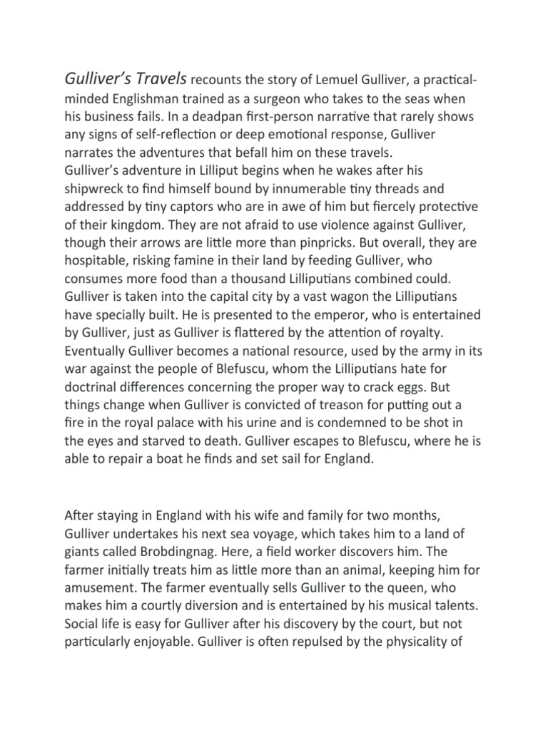 Gulliver's Travels | Download Free PDF | Gulliver's Travels | Works