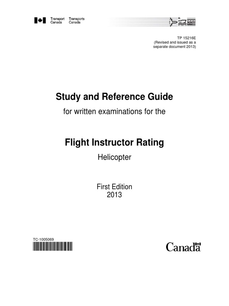 Study and Reference Guide For Written Examinations For The Flight ...