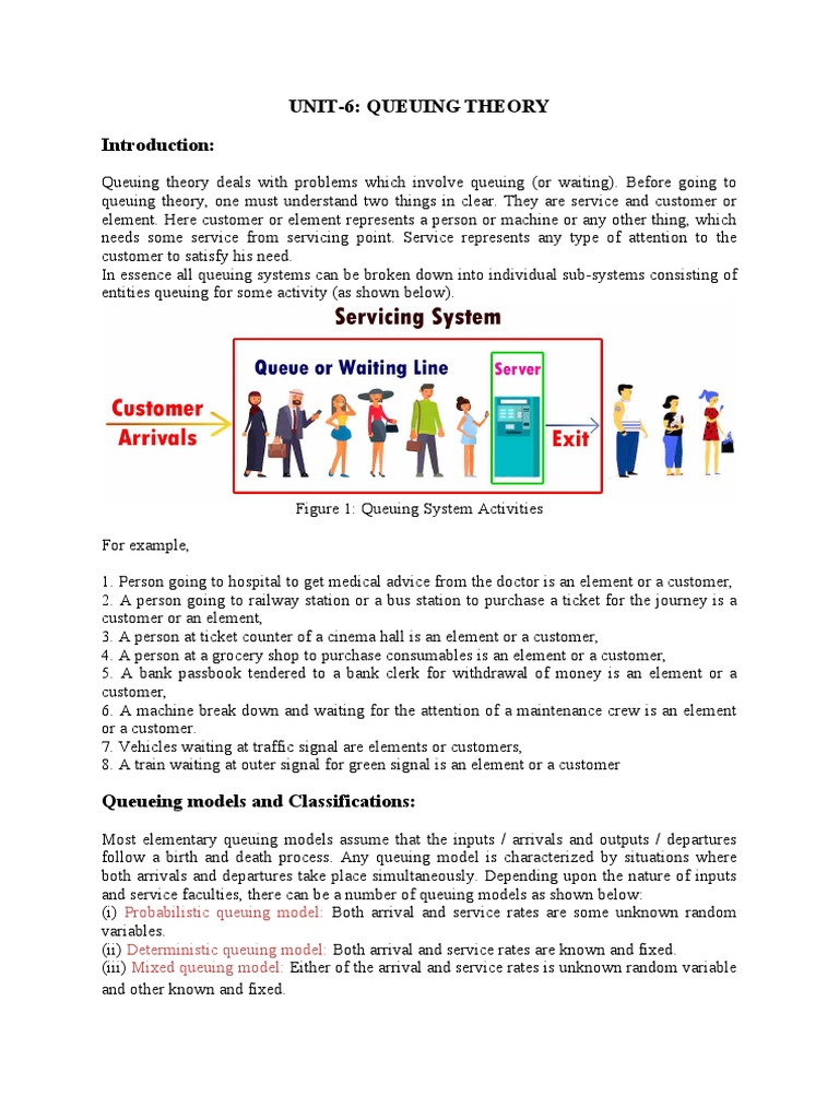 Queuing Theory Notes | PDF
