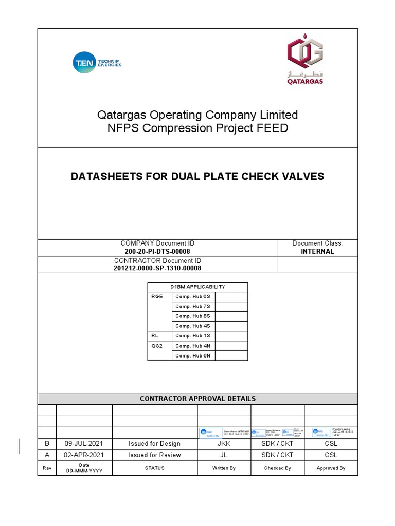 200 20 Pi DTS 00008 | PDF | Valve | Steel