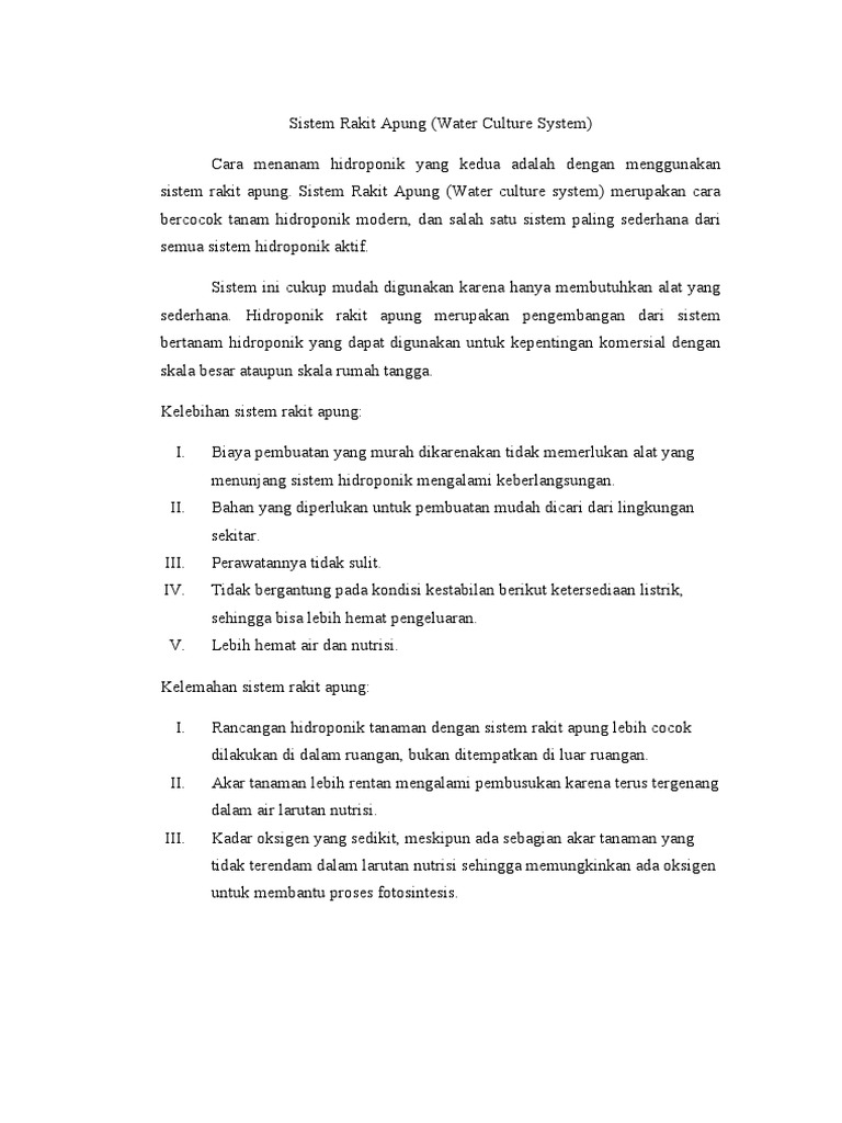 Sistem Rakit Apung | PDF | Teknologi & Rekayasa