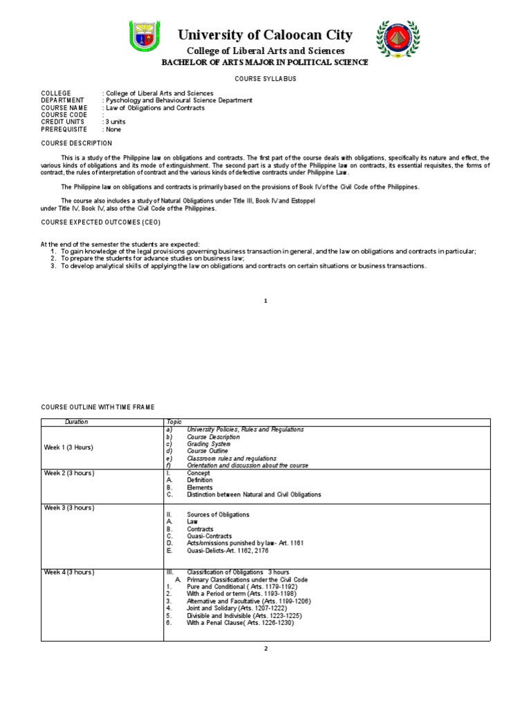 Obe Syllabus (Oblicon) | PDF | Sampling (Statistics) | Statistics