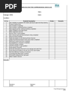 Pre Commissioning Checklist | PDF