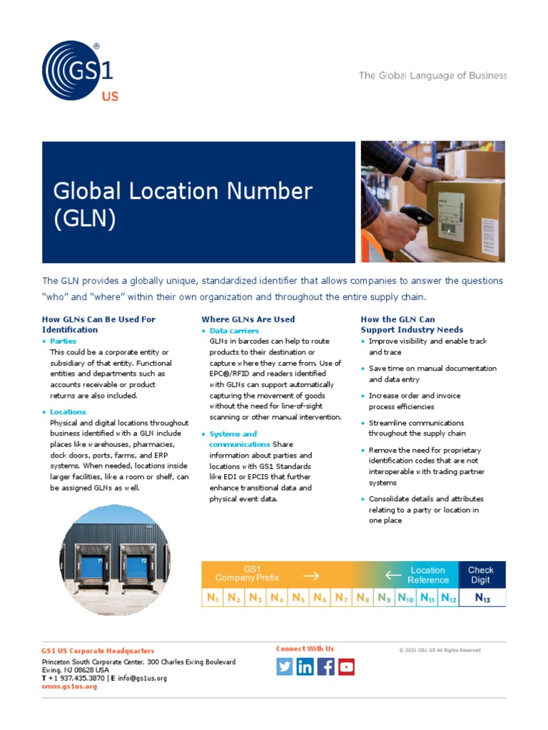 GS1 Global Location Number (GLN) 1-Page Summarydc787cd | PDF ...