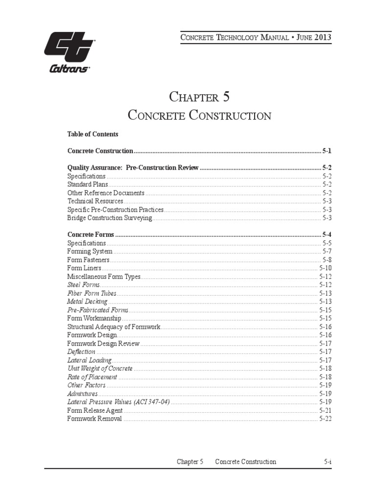 Concrete Construction | PDF | Concrete | Screw