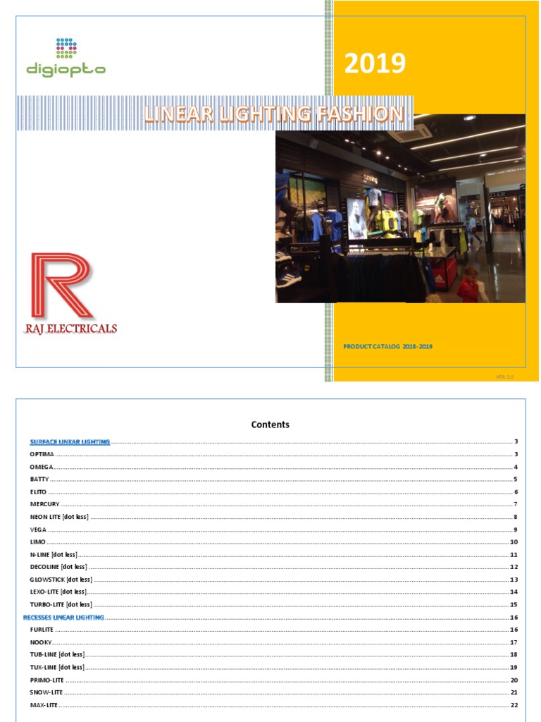 LED LINEAR PROFILE LIGHTING CATALOGUE 18 19 Edited Edited | PDF ...