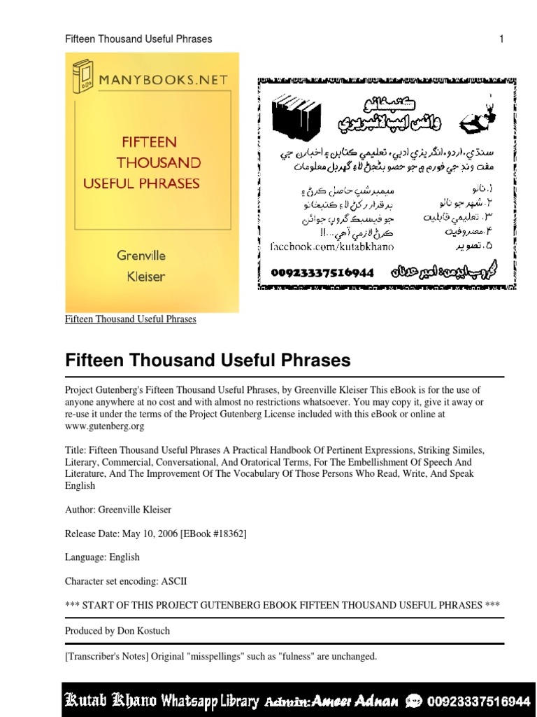 Useful Phrases | PDF