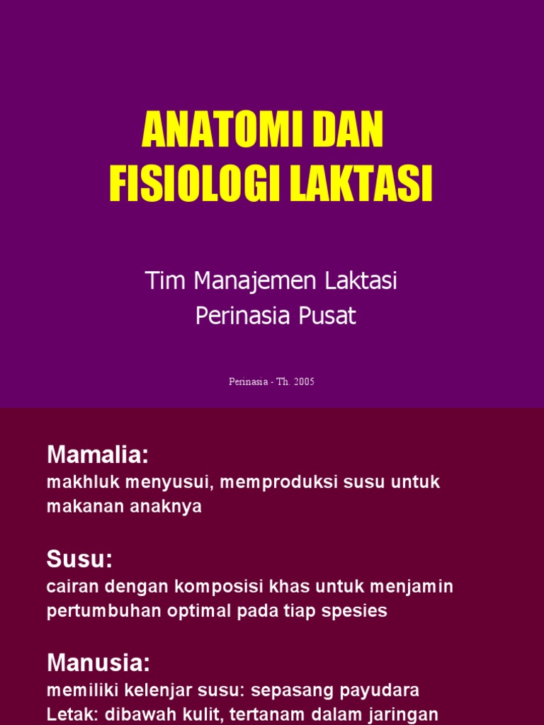 Perinasia Anatomi Laktasi | PDF