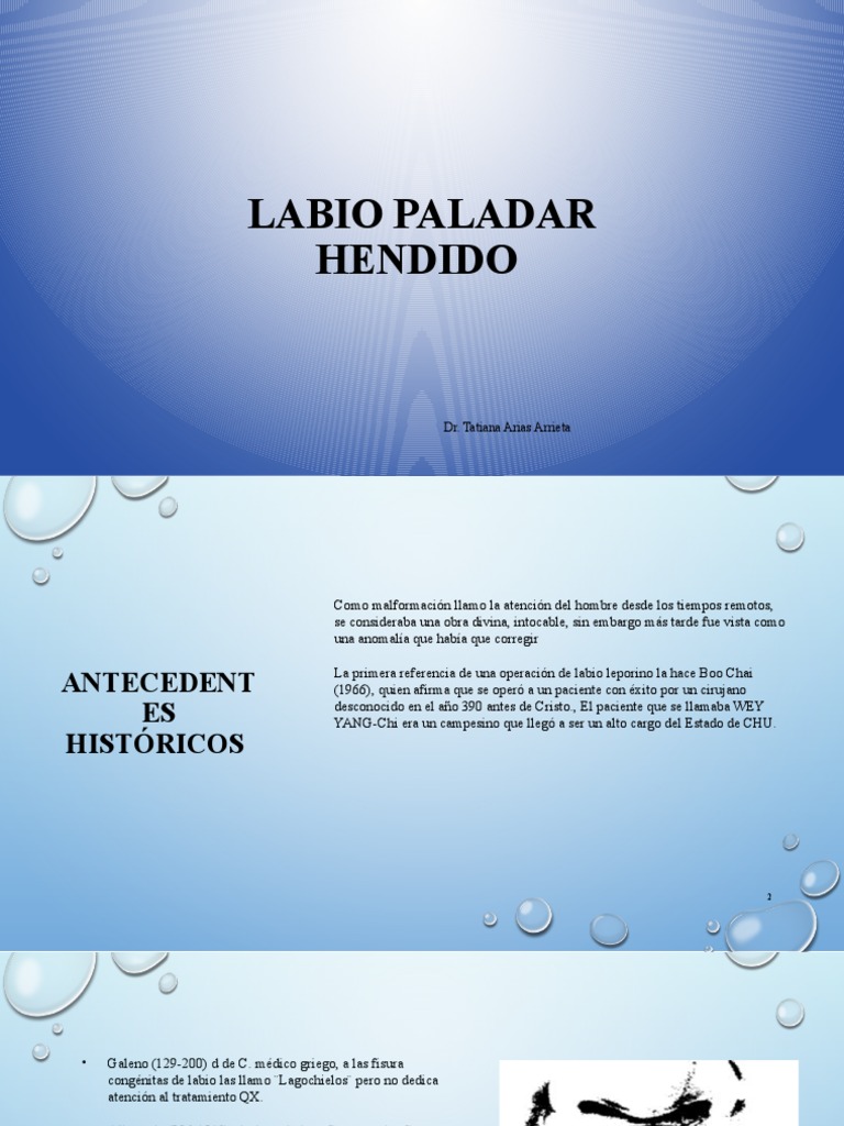 Labio y Paladar Hendido: Historia y Clasificación | PDF | Anatomía ...
