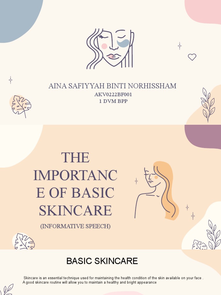 English Presentation | PDF | Skin Care | Human Appearance