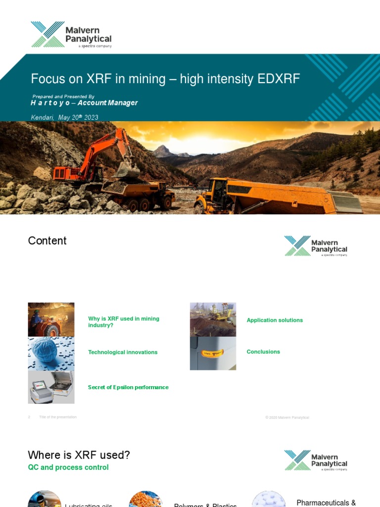 Materi-2 by MTI - Epsilon EDXRF For Mining Industry | PDF | Energy ...
