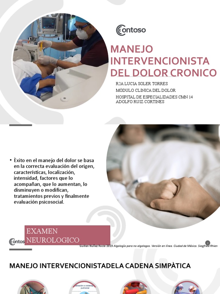 Manejo Intervencionista Del Dolor Cronico | PDF | Dolor | Enfermedades ...