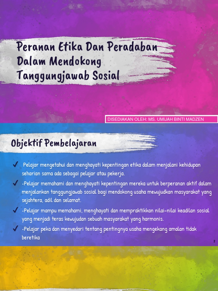 Bab 8 Peranan Etika Dan Peradaban Dalam Mendokong Tanggungjawab Sosial ...