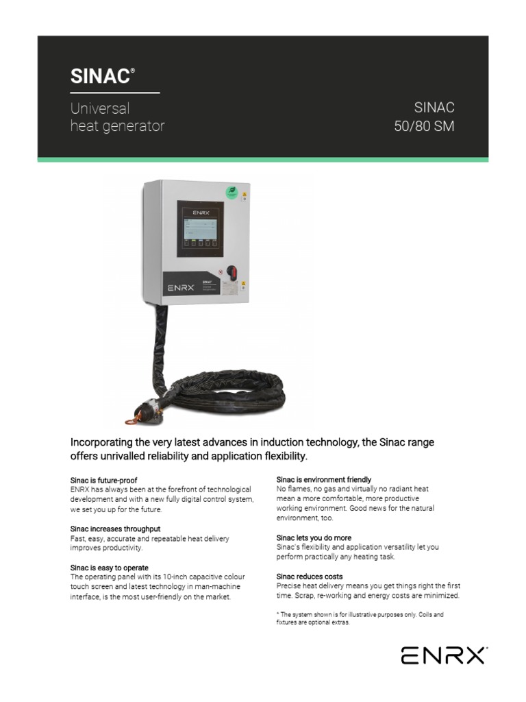 ENRX Sinac 50 80 SM EN LOW | PDF | Touchscreen | Water